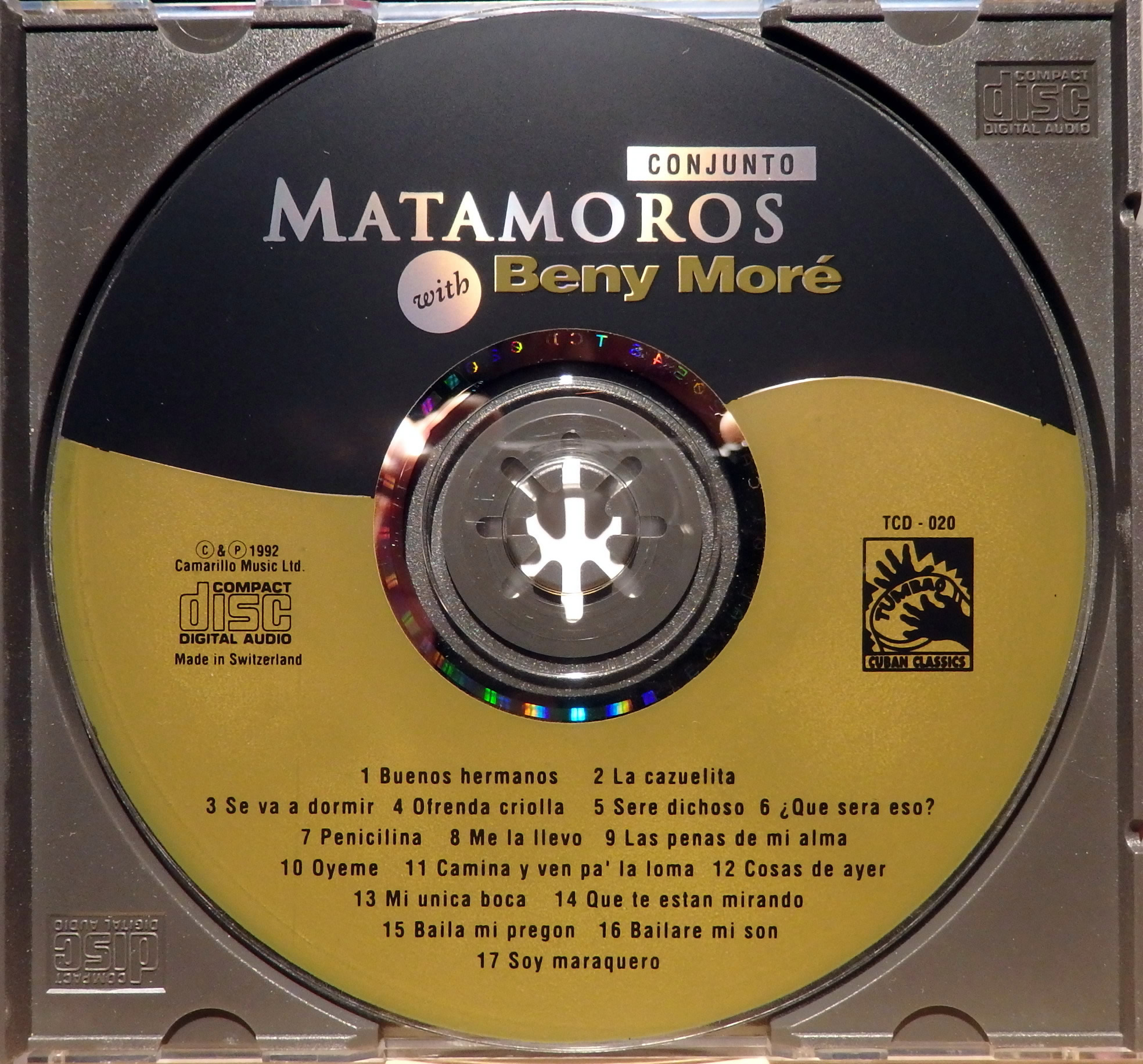 Conjunto Matamoros with Beny Moré Tumbao Cuban Classics 1992 | Global ...